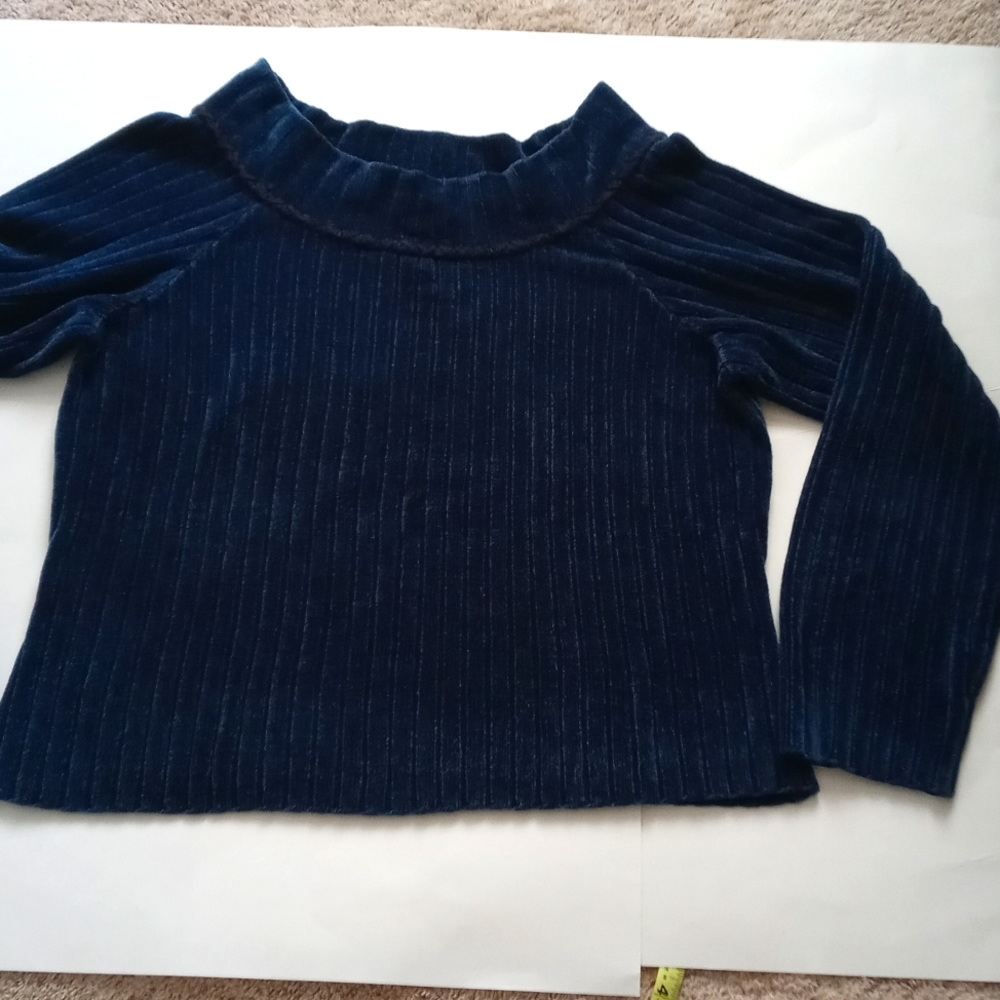 Rafaella Petites Chenille Soft Boat Neck Sweater Sz M - Gem